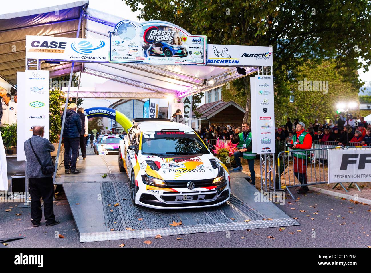 Ambert, France. 14th Oct, 2023. 04 ANDRE Stephane, FAYARD Anthony ...