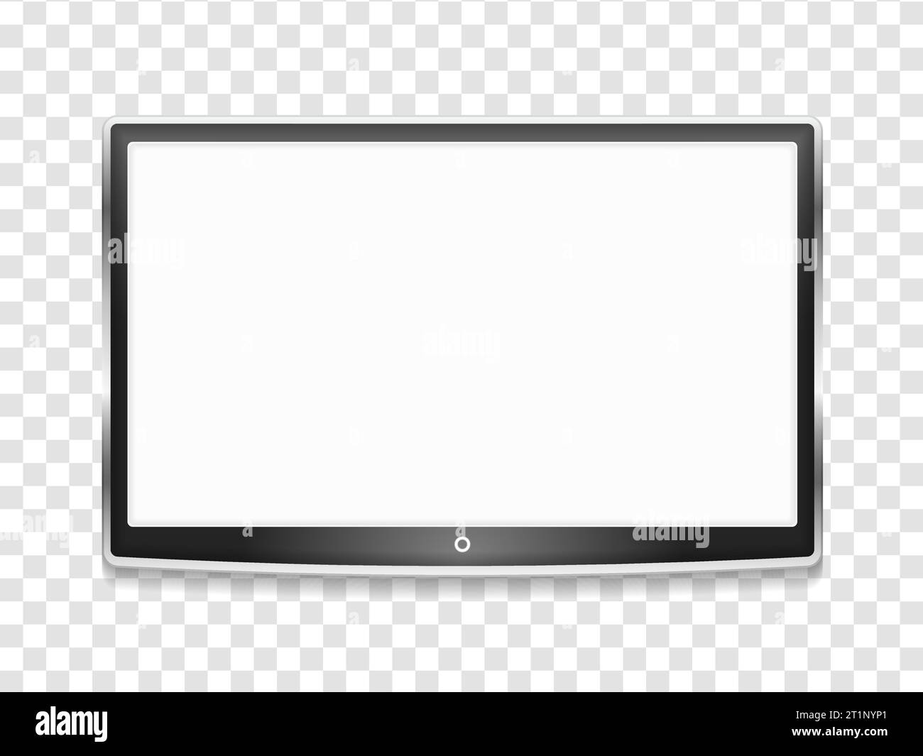 Modern LCD TV screen, vector eps10 illustration Stock Vector Image ...