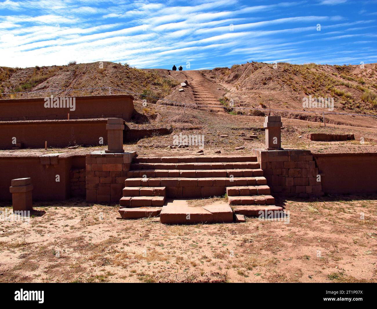 Ancient Tiwanaku ruins in Bolivia, South America Stock Photo - Alamy