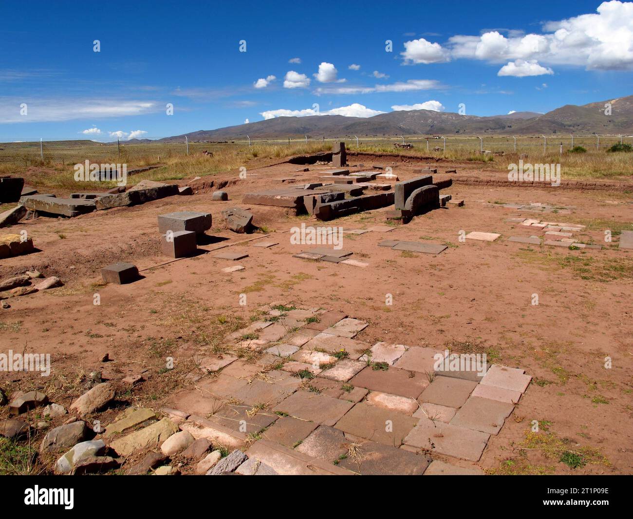 Ancient Tiwanaku ruins in Bolivia, South America Stock Photo - Alamy
