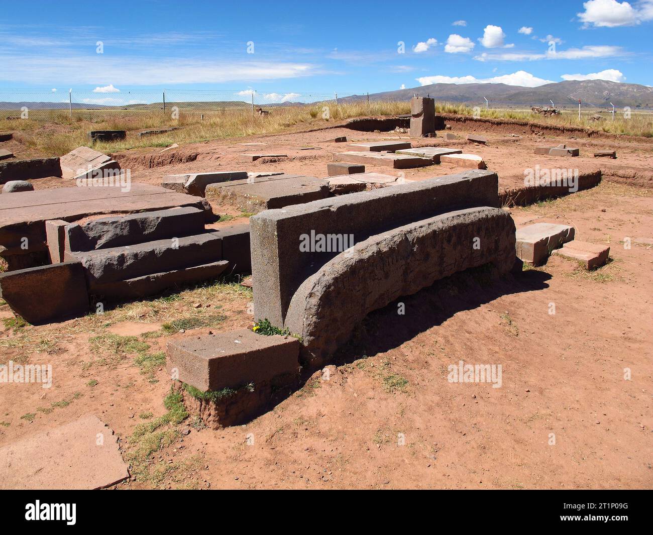 Ancient Tiwanaku ruins in Bolivia, South America Stock Photo - Alamy
