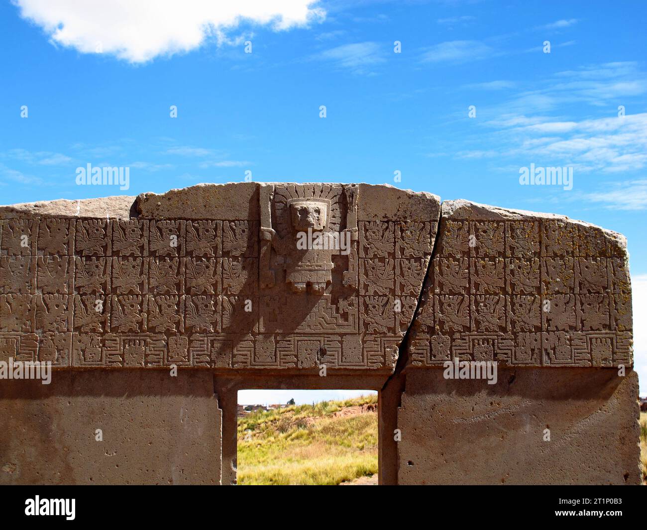 Ancient Tiwanaku ruins in Bolivia, South America Stock Photo - Alamy