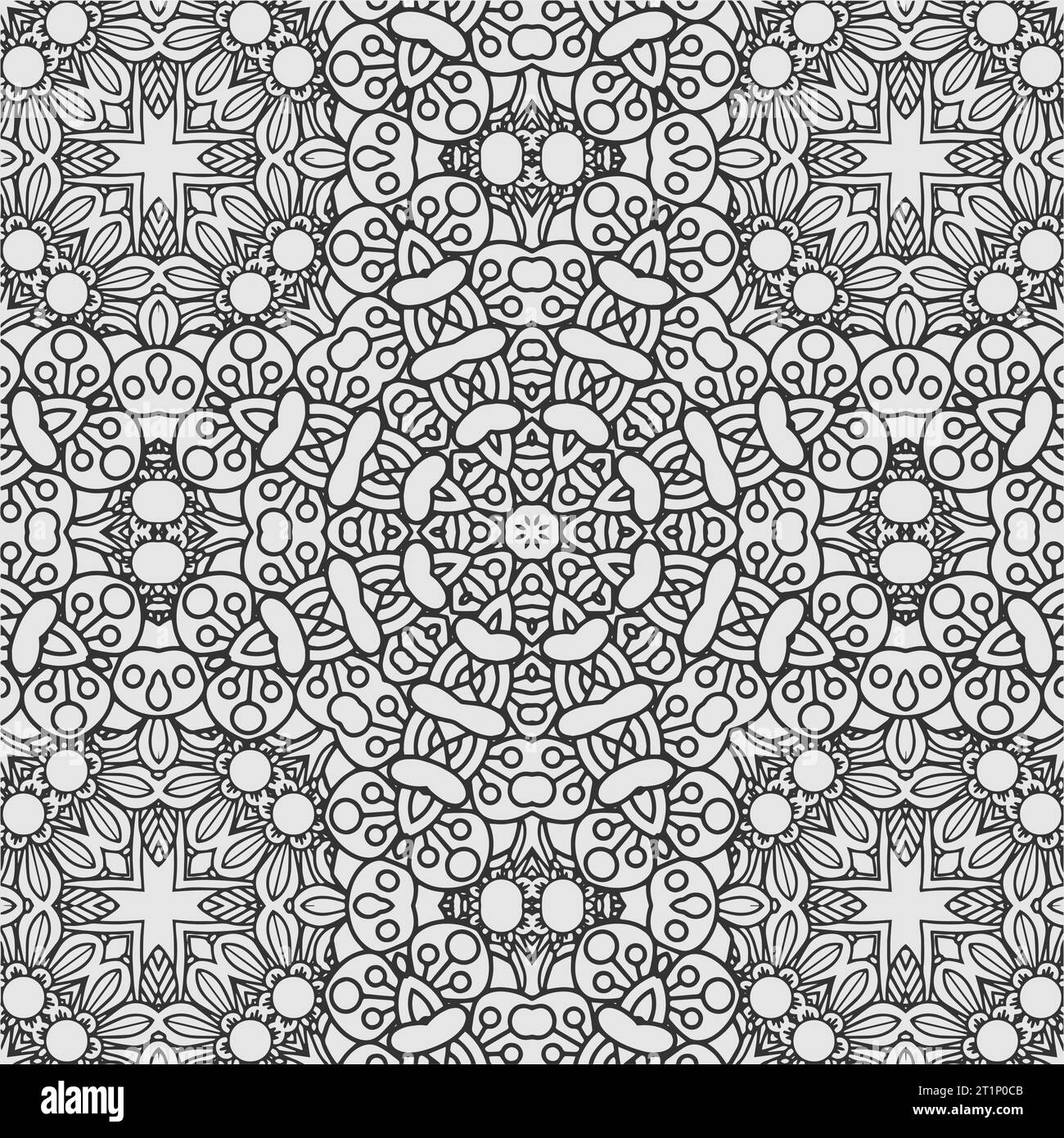 vector geometric pattern coloring page design Stock Vector Image & Art ...
