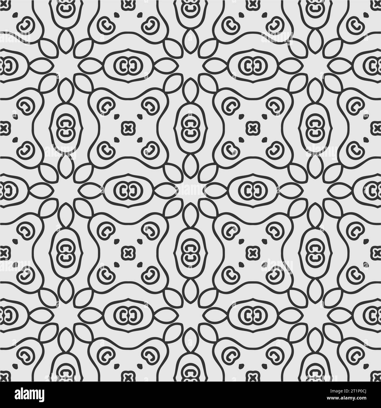 vector geometric pattern coloring page design Stock Vector Image & Art ...