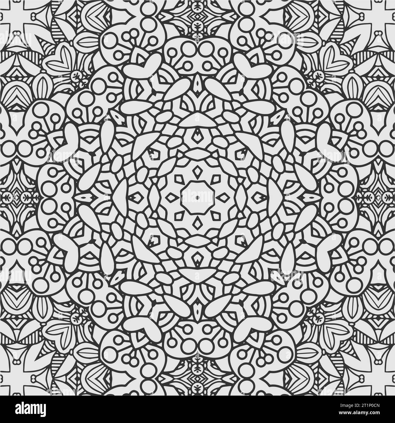 vector geometric pattern coloring page design Stock Vector Image & Art ...