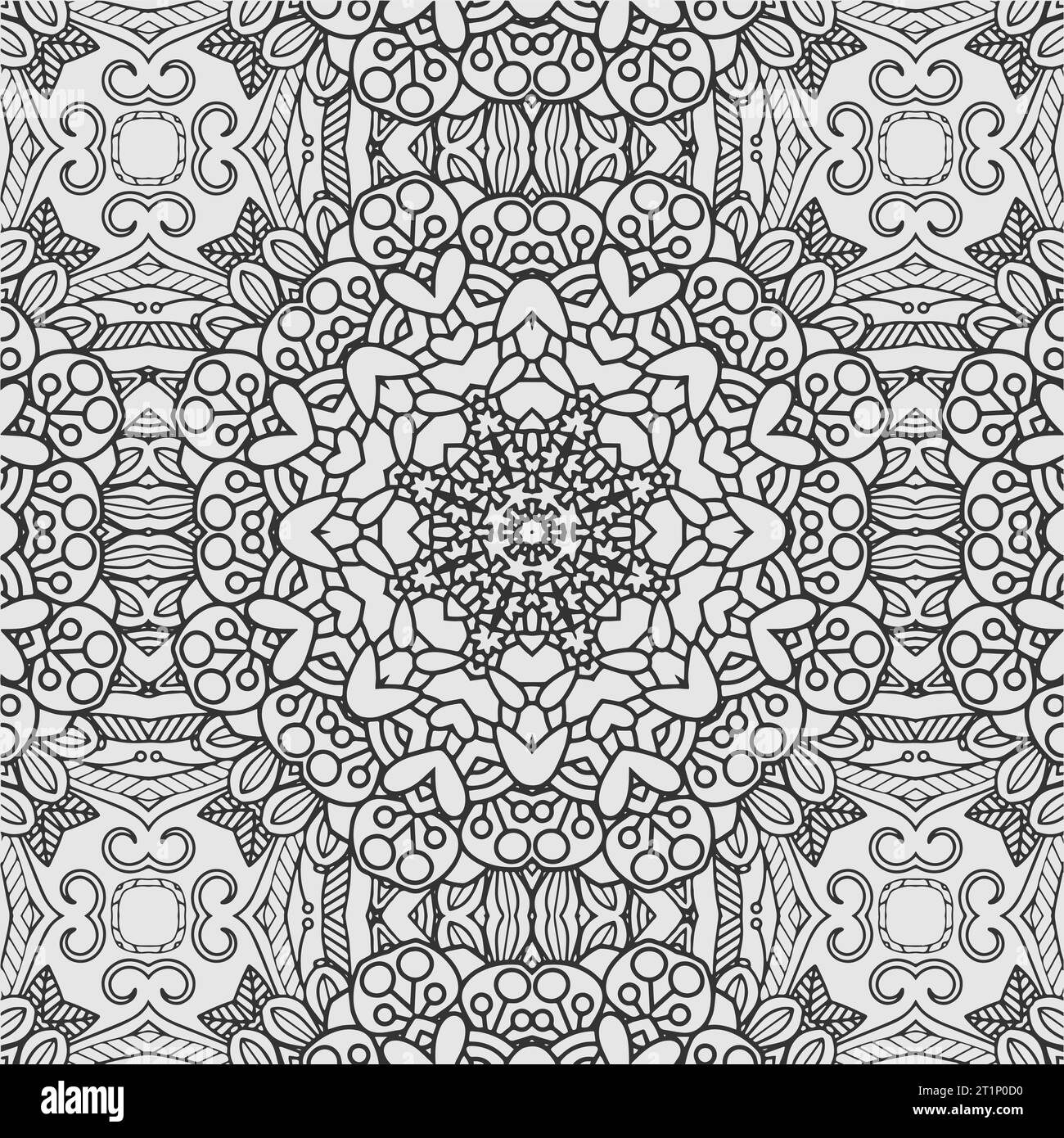 vector geometric pattern coloring page design Stock Vector Image & Art ...