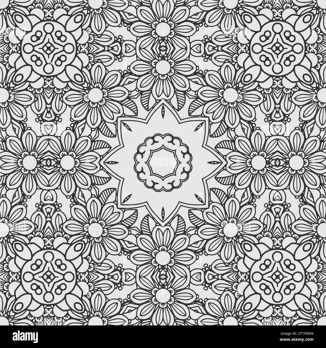 vector geometric pattern coloring page design Stock Vector Image & Art ...