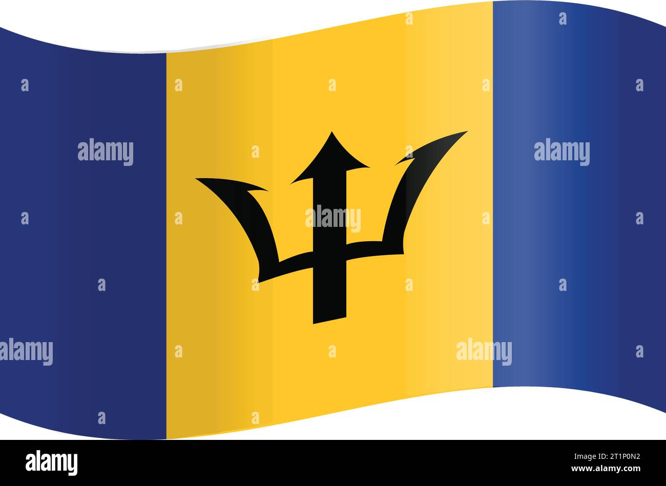 Barbados national flag in vector Stock Vector Image & Art - Alamy
