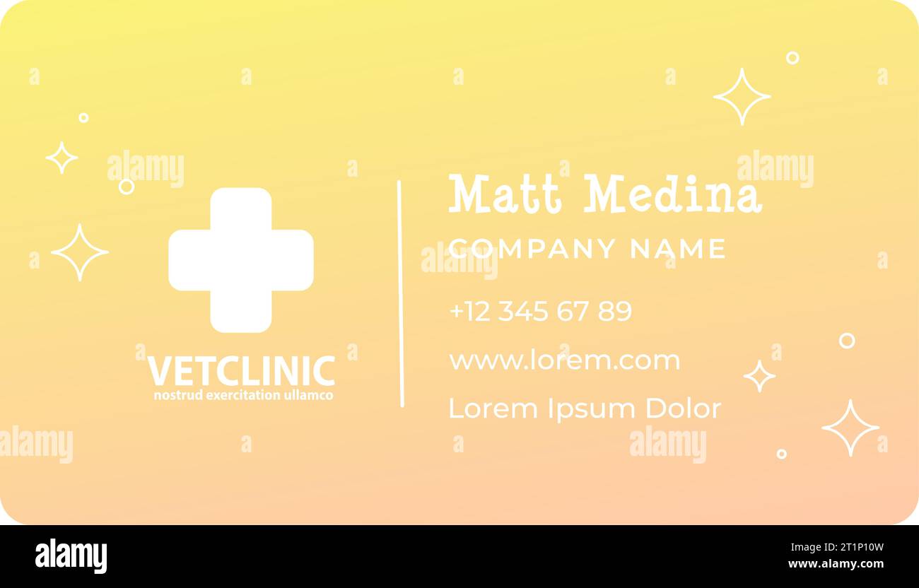 Clinic doctor visiting card design hi-res stock photography and images ...