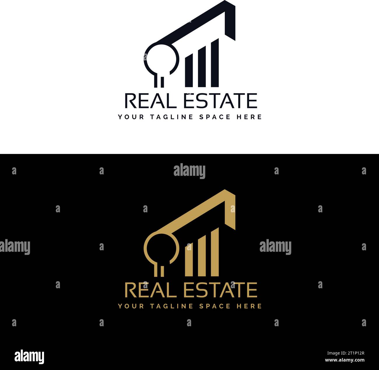 Real estate logo design. Luxury real estate gold color logo template ...