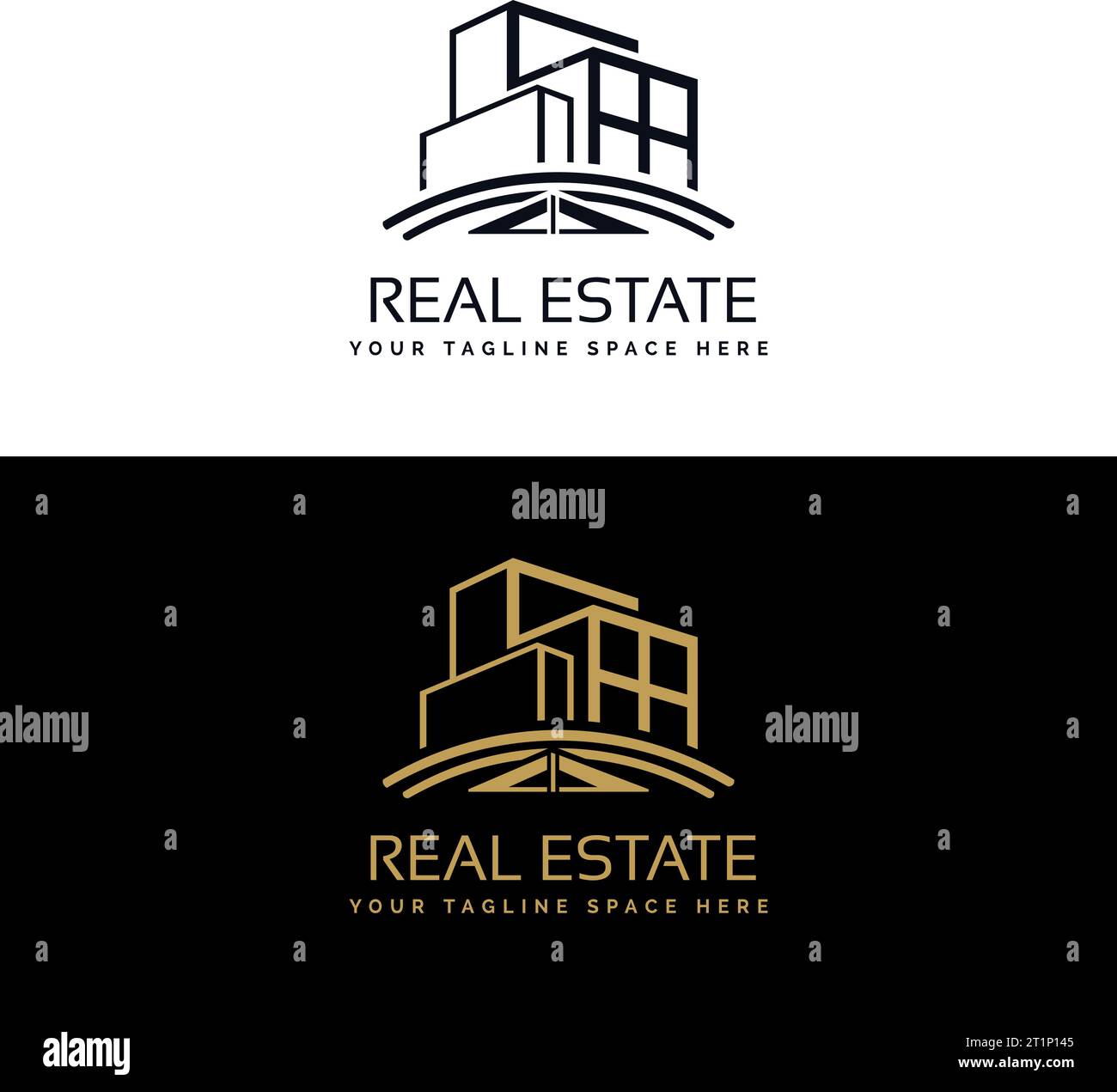 Real estate logo design. Luxury real estate gold color logo template ...