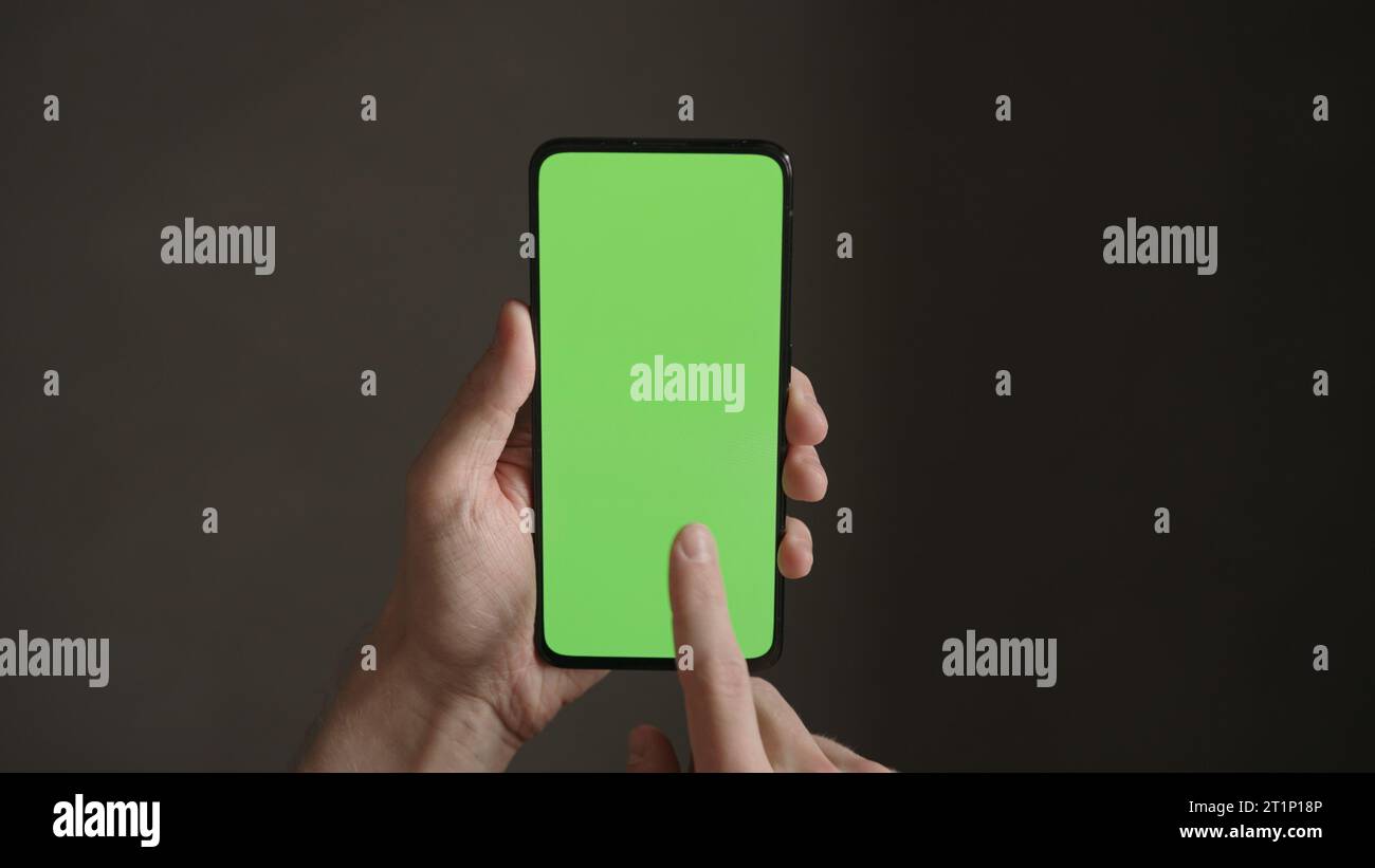 Man looking green screen display hi-res stock photography and images ...