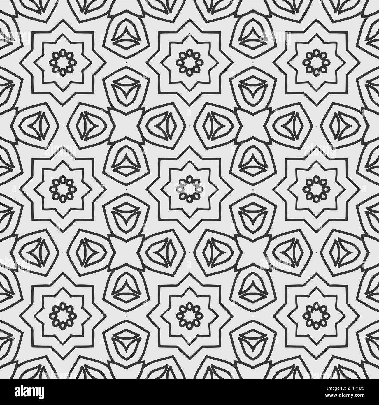 vector geometric pattern coloring page design Stock Vector Image & Art ...