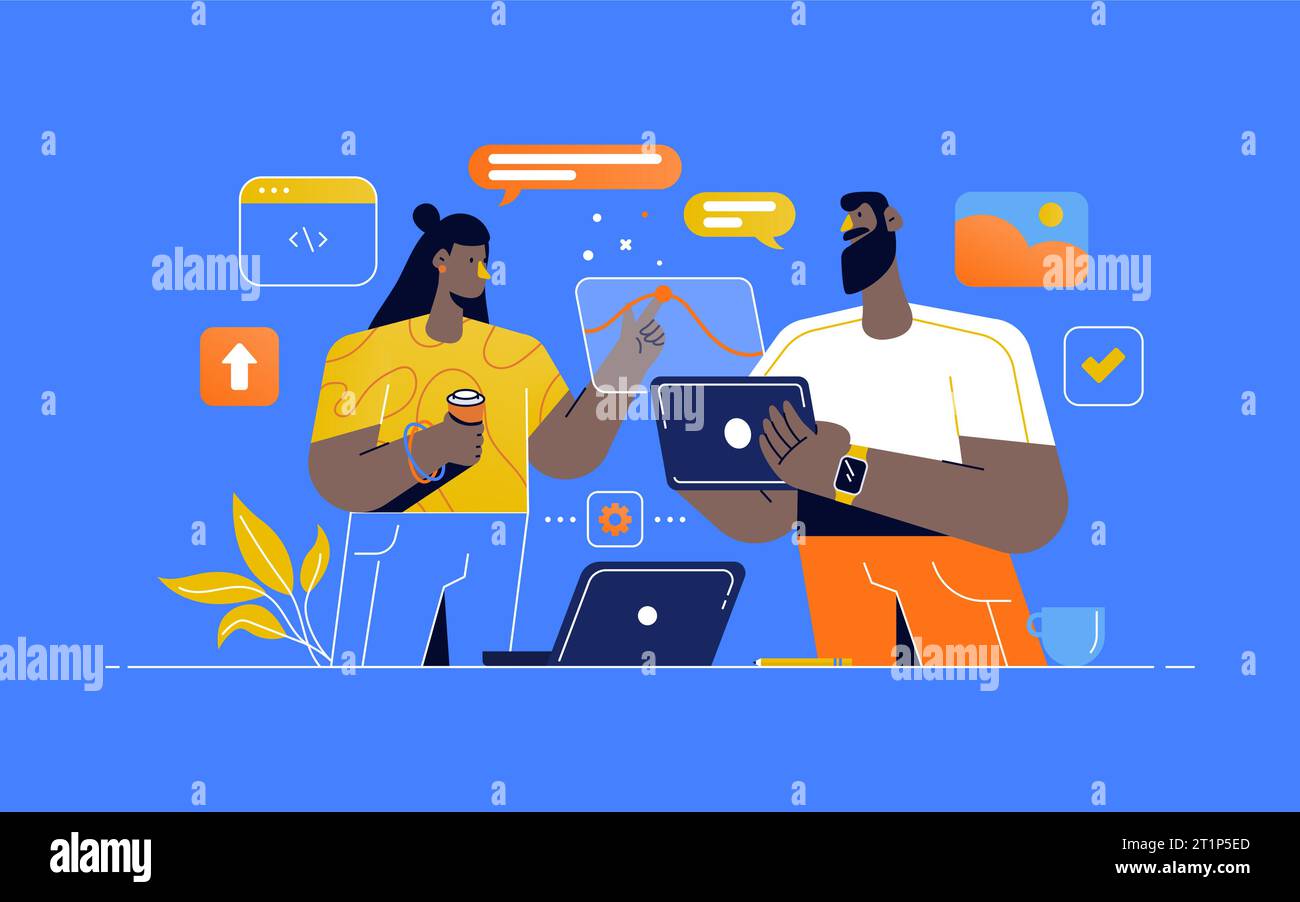 Ui And Ux Designers Creating Functional Web Interface Design For Websites And Mobile Apps