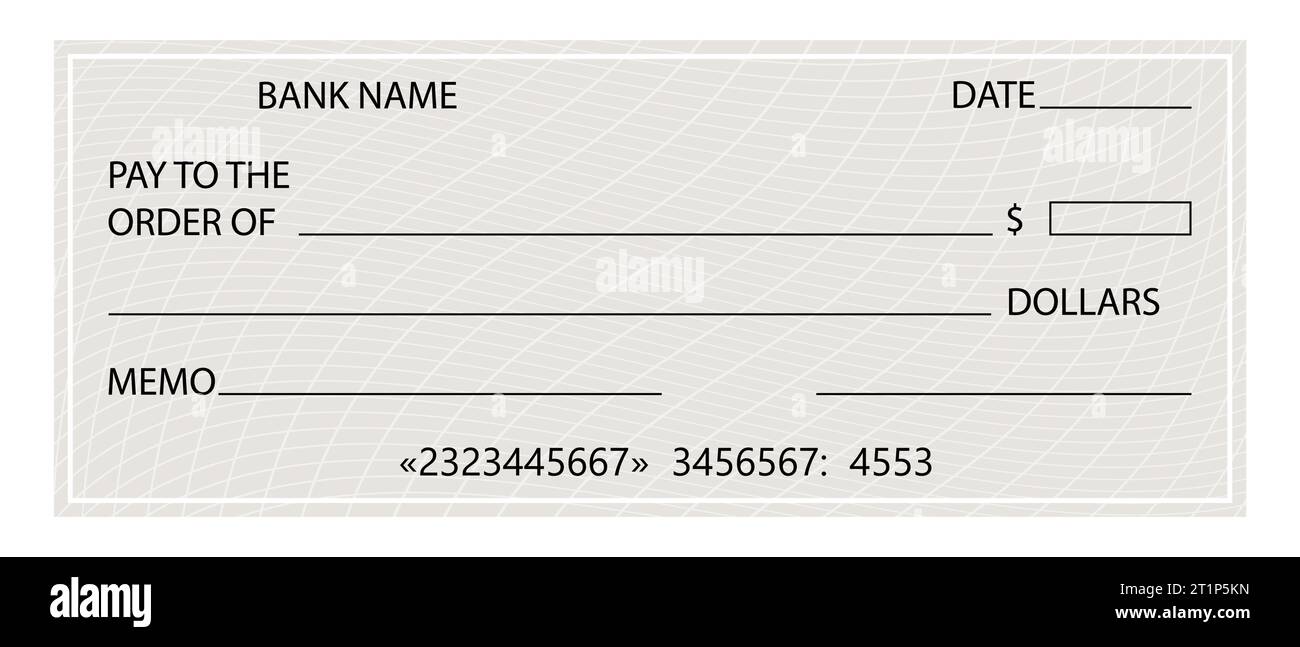 Blanco Cheque Clipart