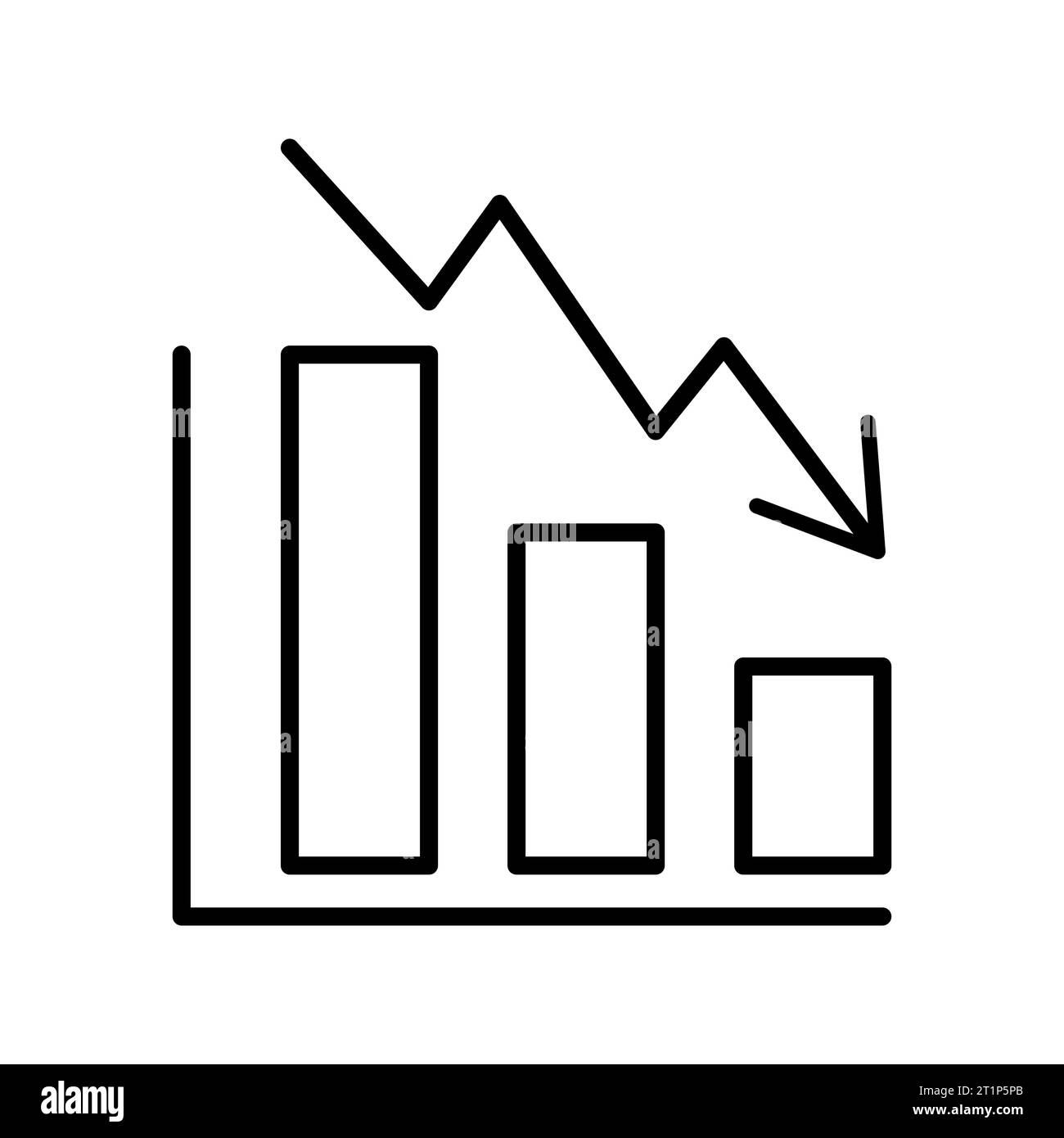 Decrease icon or logo. Vector illustration isolated on white background Stock Vector Image & Art ...