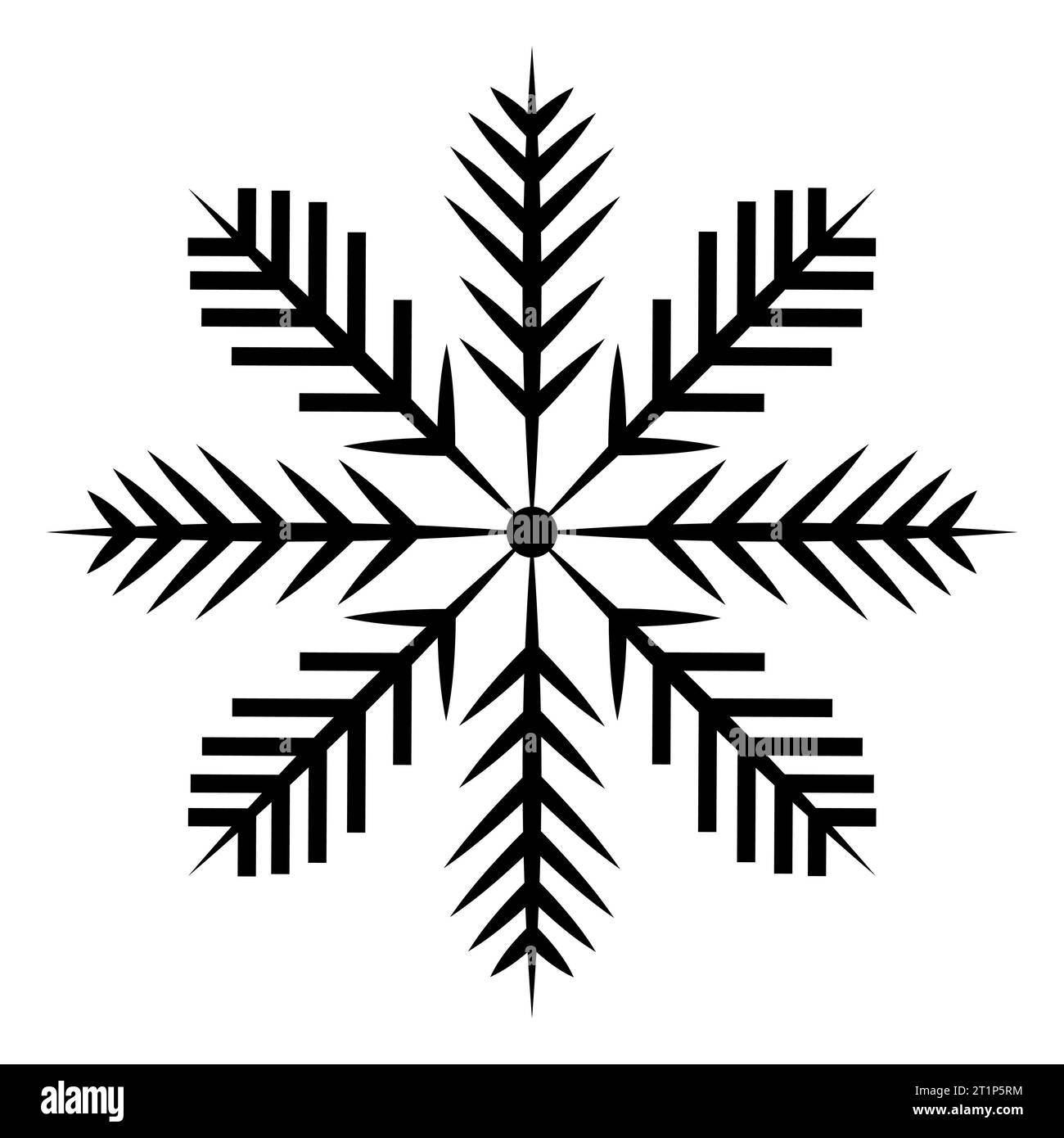 Snowflake icon. Vector illustration isolated on white background Stock Vector Image & Art - Alamy