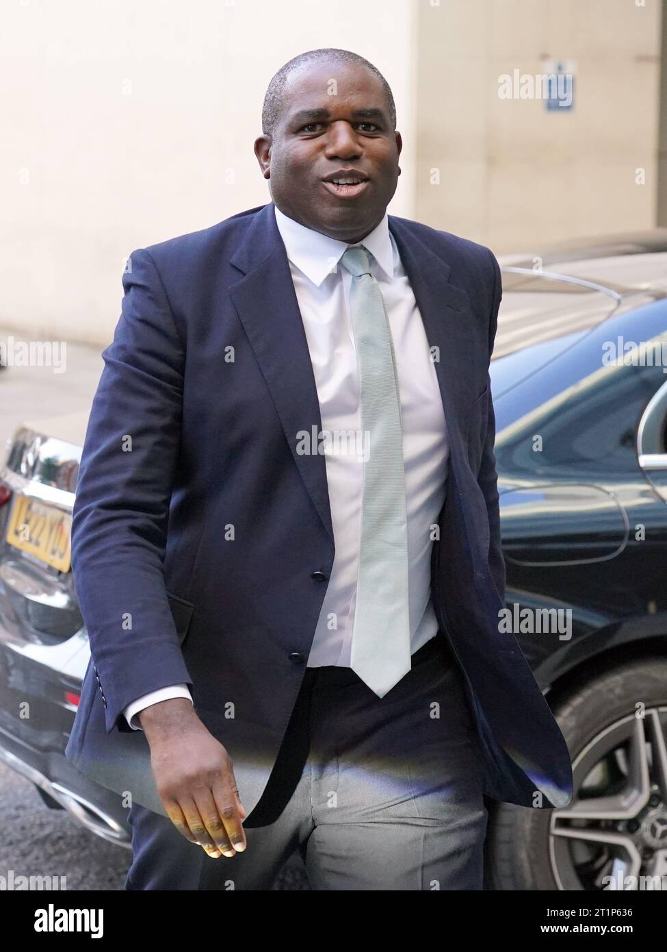 Shadow foreign secretary David Lammy arrives at BBC Broadcasting House ...