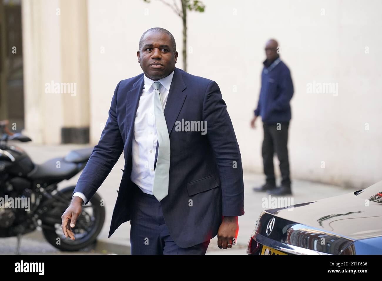 Shadow foreign secretary David Lammy arrives at BBC Broadcasting House ...