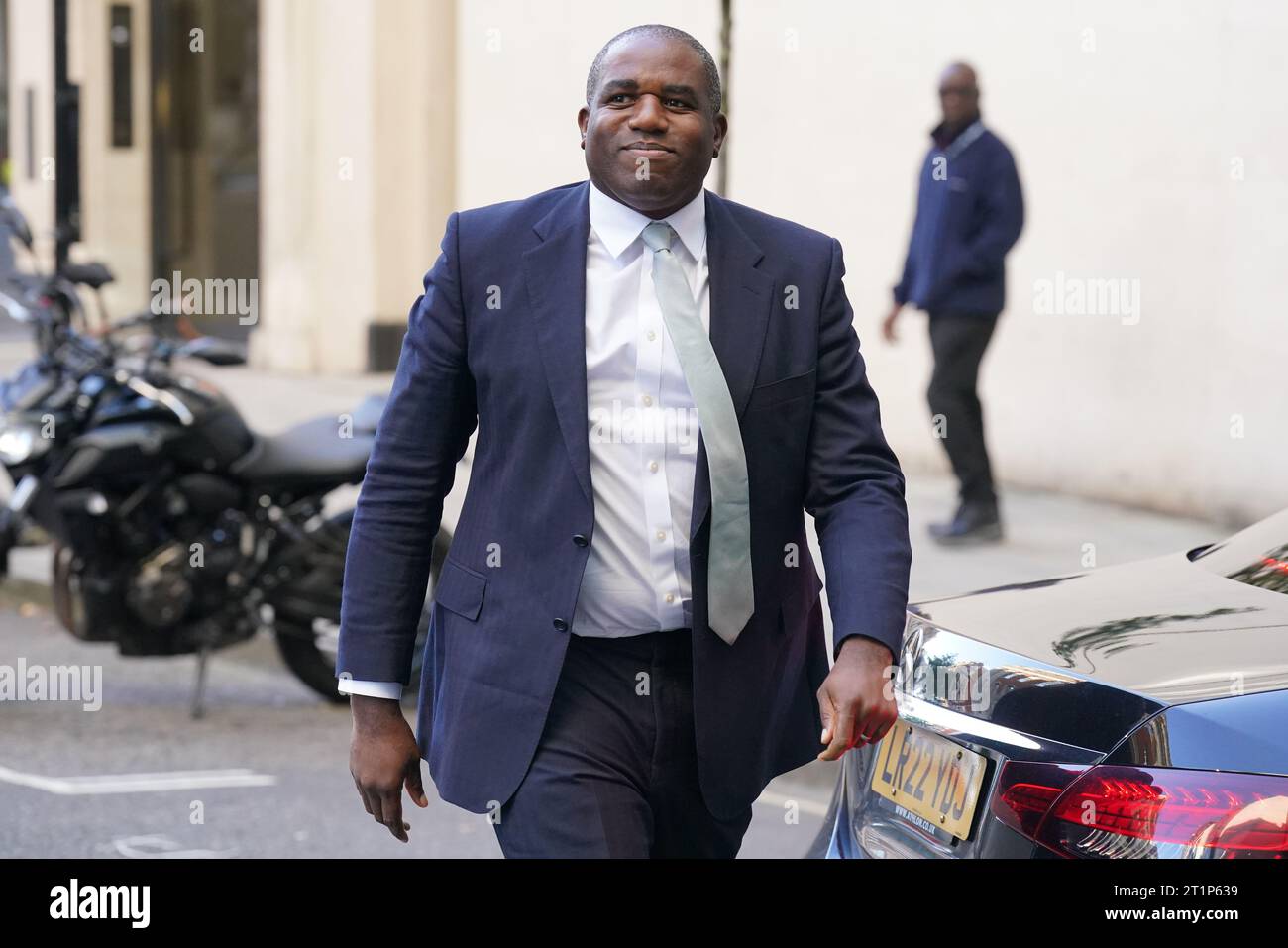 Shadow foreign secretary David Lammy arrives at BBC Broadcasting House ...