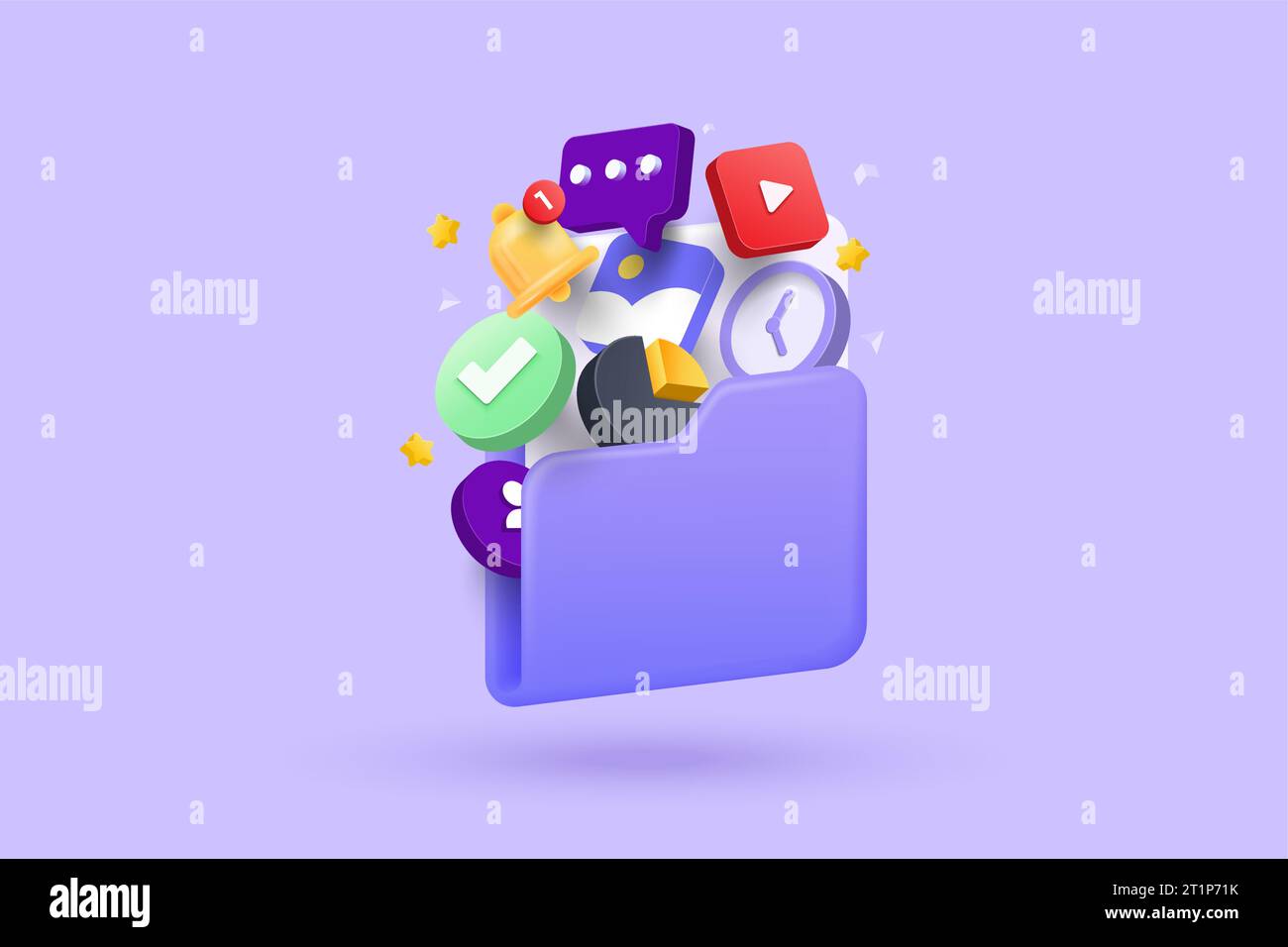 File folder cartoon hi-res stock photography and images - Alamy