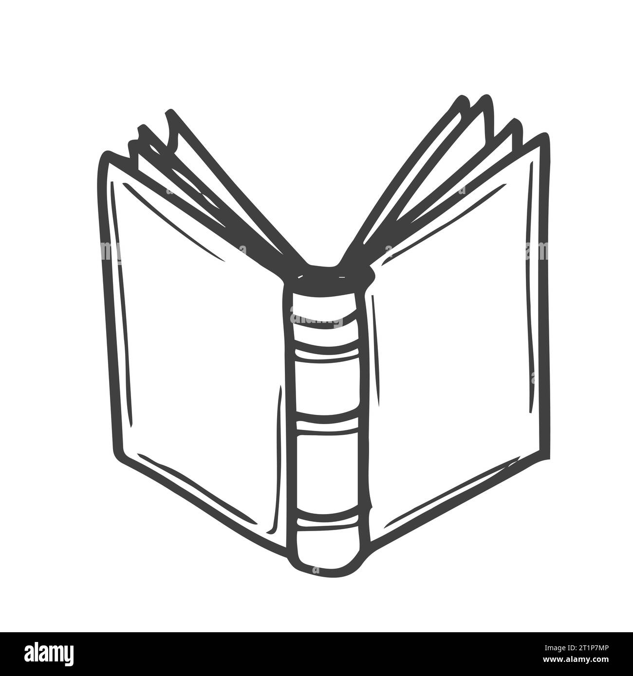 open book outline vector symbol icon design. Beautiful illustration ...