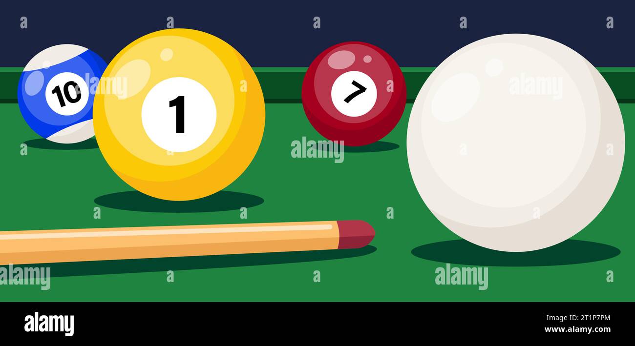 Pool table ball set up Stock Vector Images - Alamy