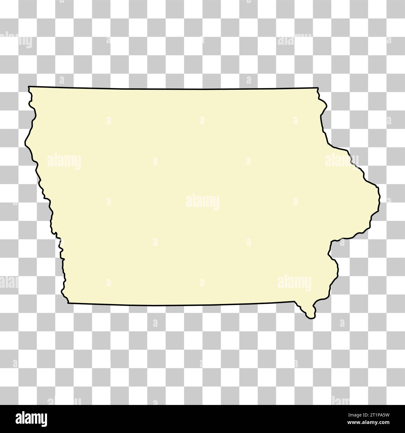 Iowa map shape, united states of america. Flat concept icon symbol ...