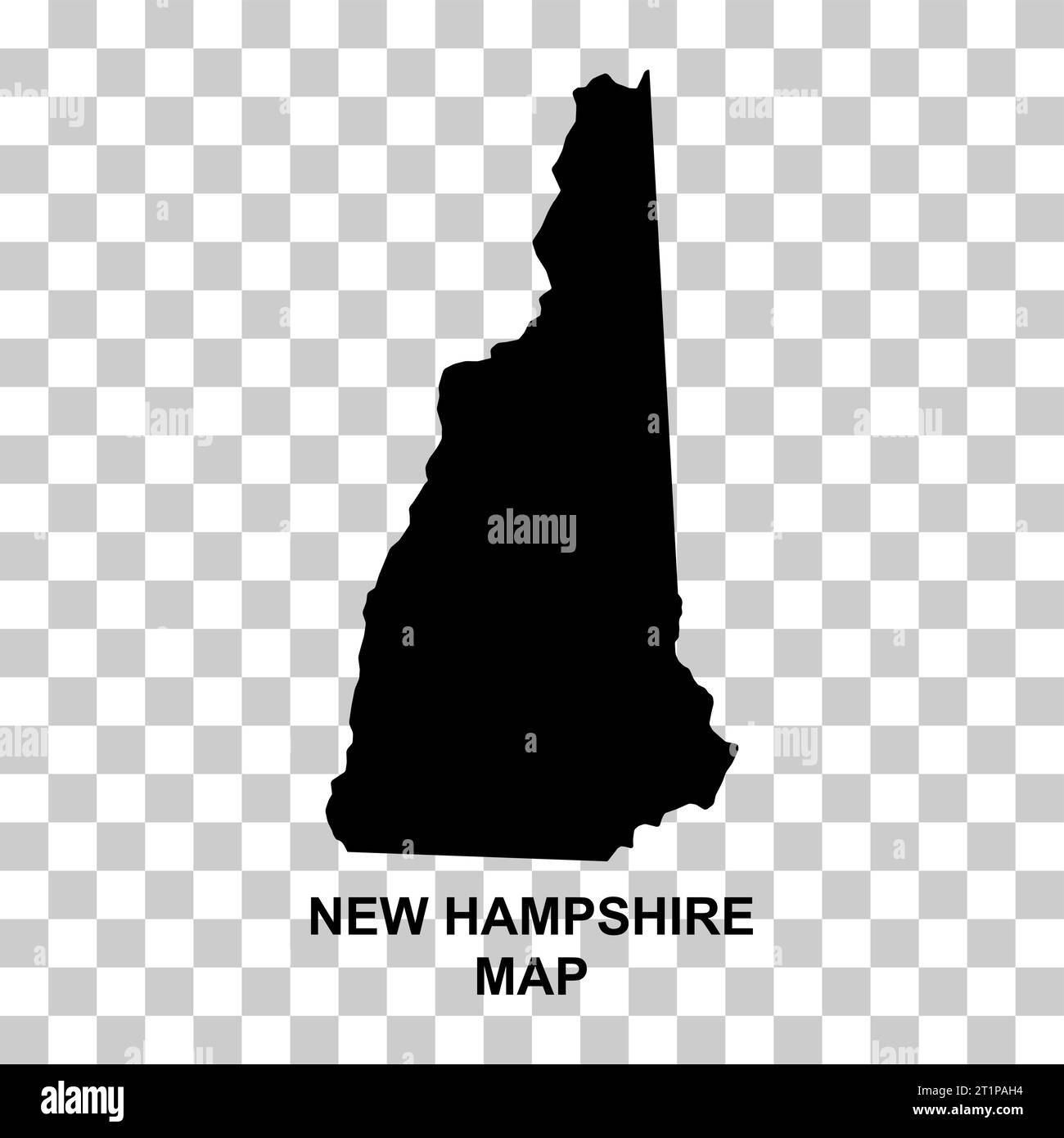 New Hampshire map, united states of america. Flat concept icon symbol ...