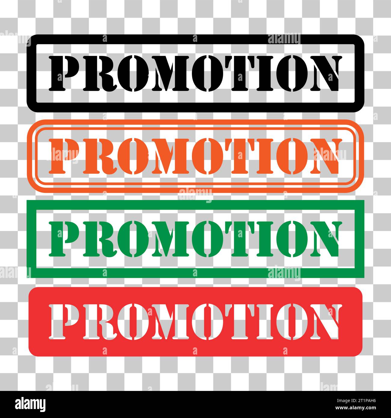 Set of Promotion stamp symbol, label sticker sign button, text banner ...