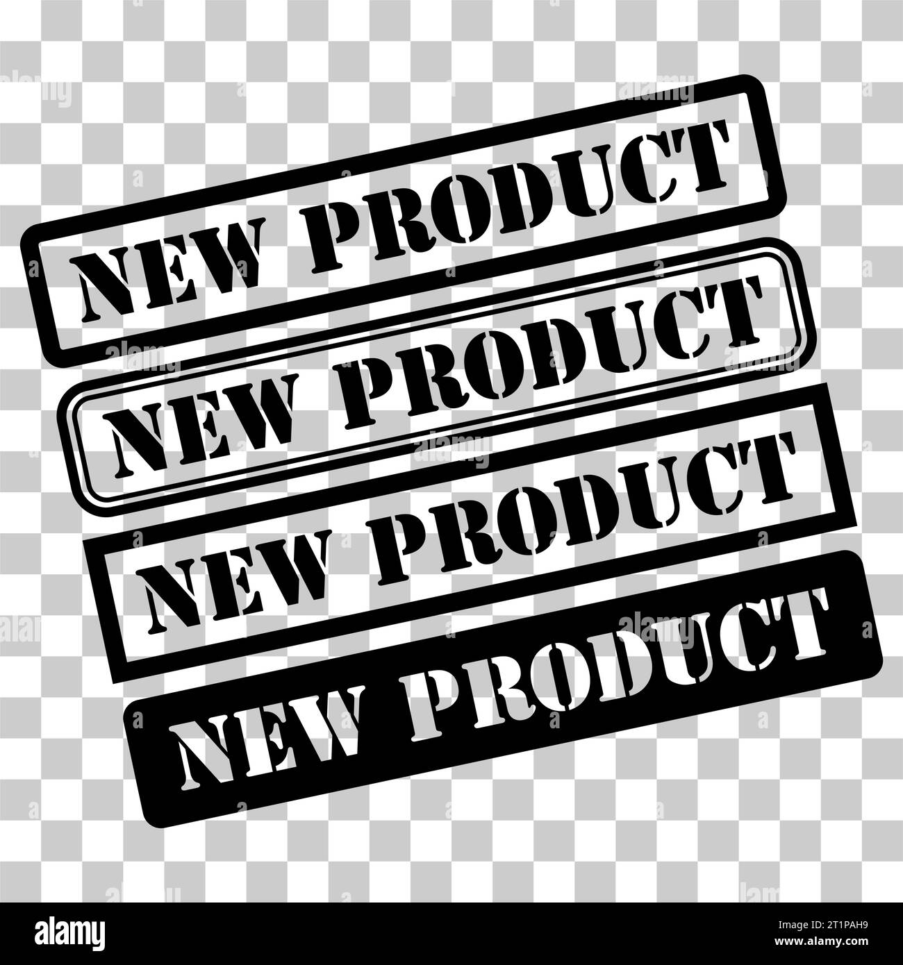 New product stamp symbol, label sticker sign button, text banner vector ...