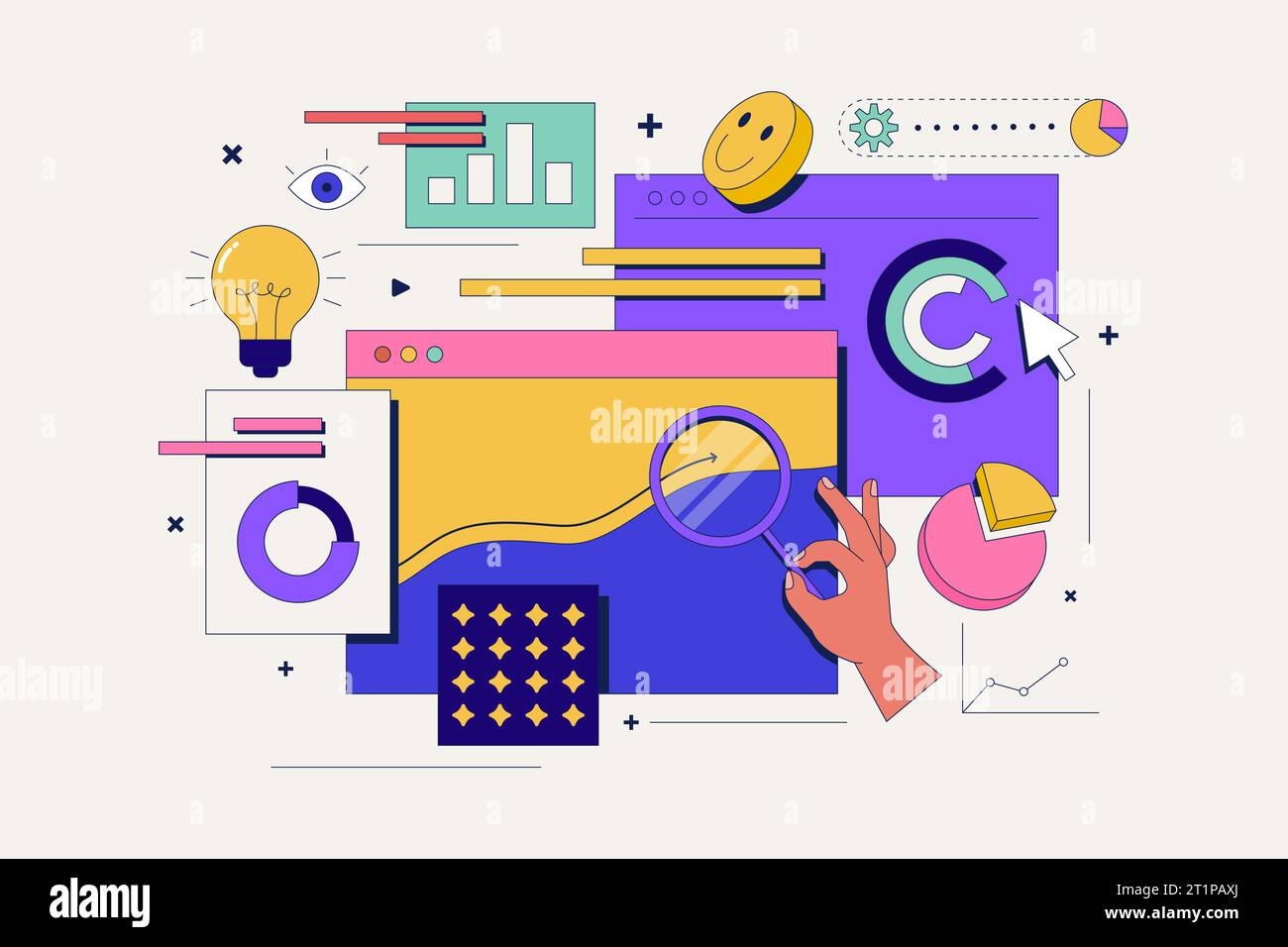 Infographic tabs vector hi-res stock photography and images - Alamy