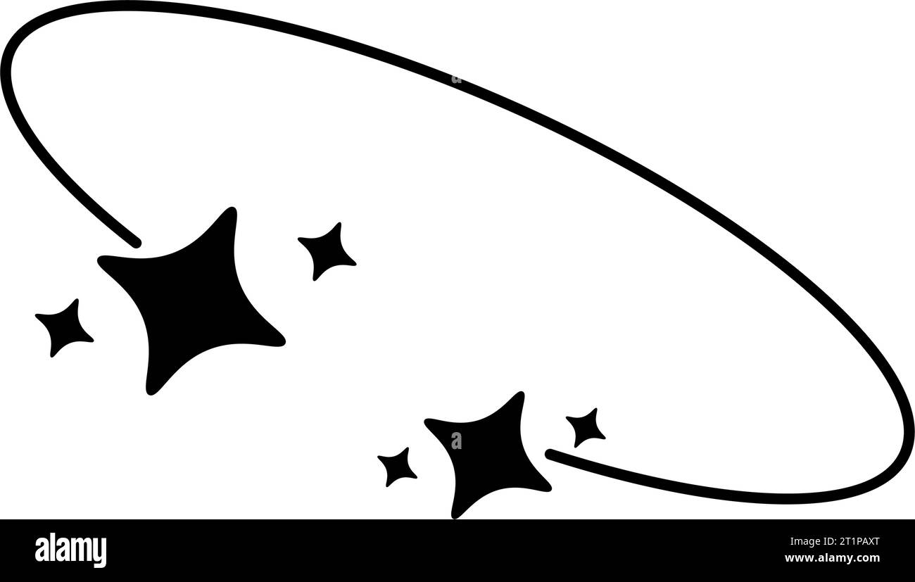 Y2k geometric shape, minimalist frame with stars. Retro design element ...