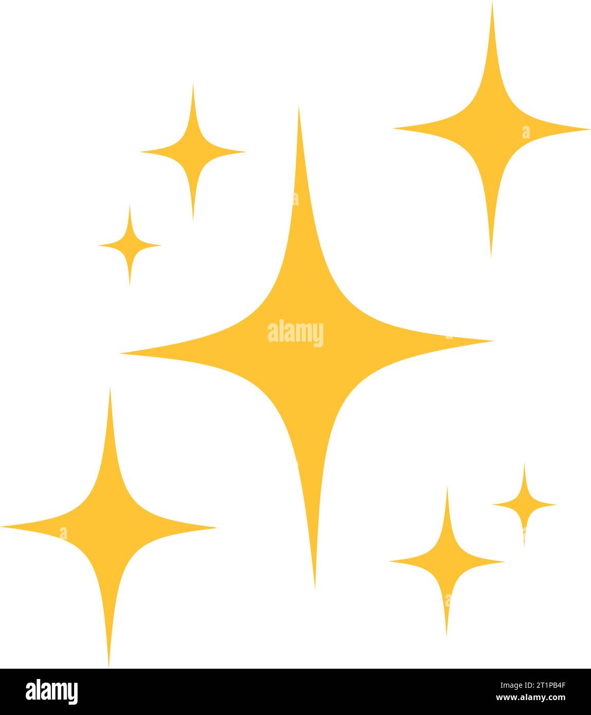 Yellow sparkle, sparkling stars, shiny flashes of fireworks. Collection ...