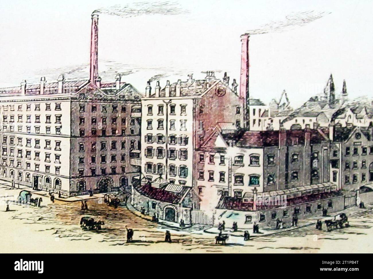 Illustration of Fry's factory in Bristol, Victorian period Stock Photo ...