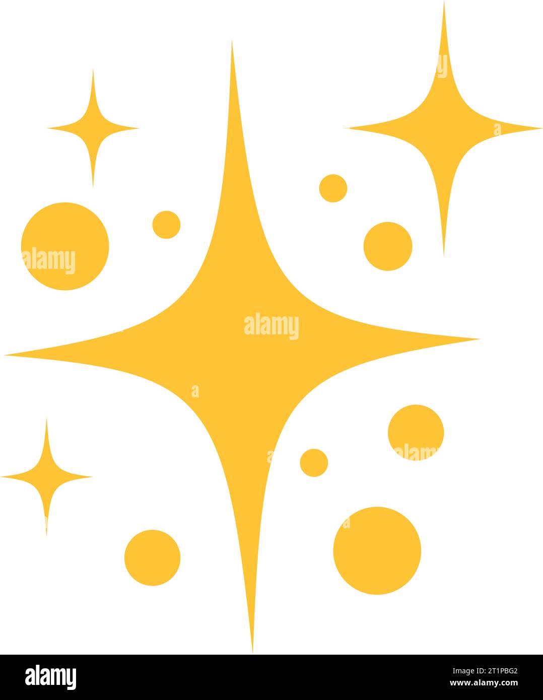 Yellow sparkle, sparkling stars, shiny flashes of fireworks. Collection ...