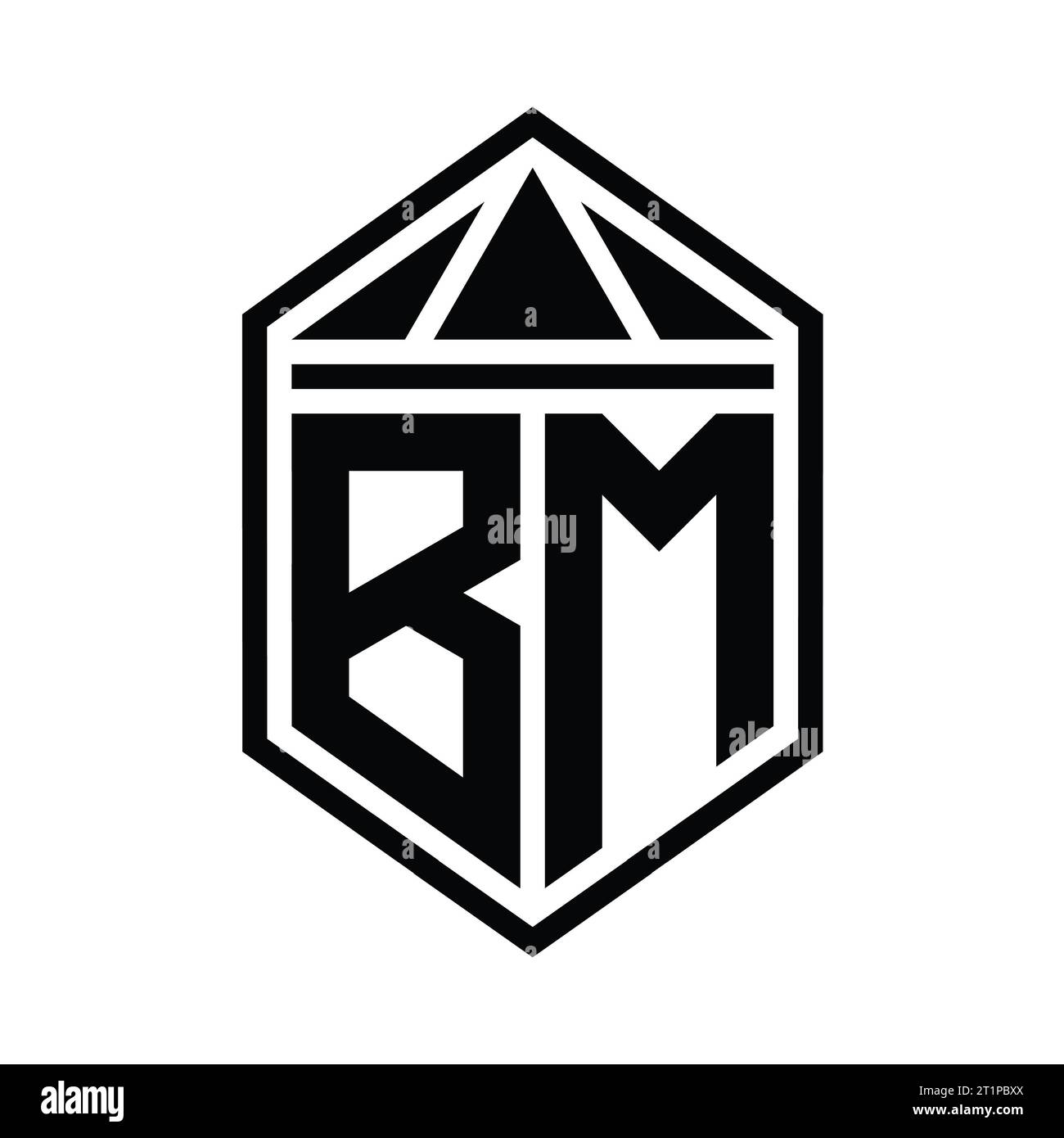 Initial letter bm hi-res stock photography and images - Alamy