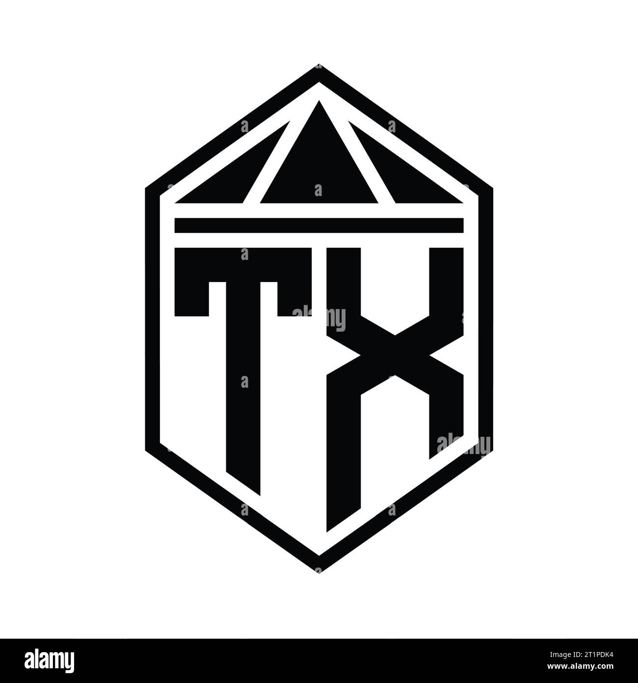 Tx logo design hi-res stock photography and images - Alamy