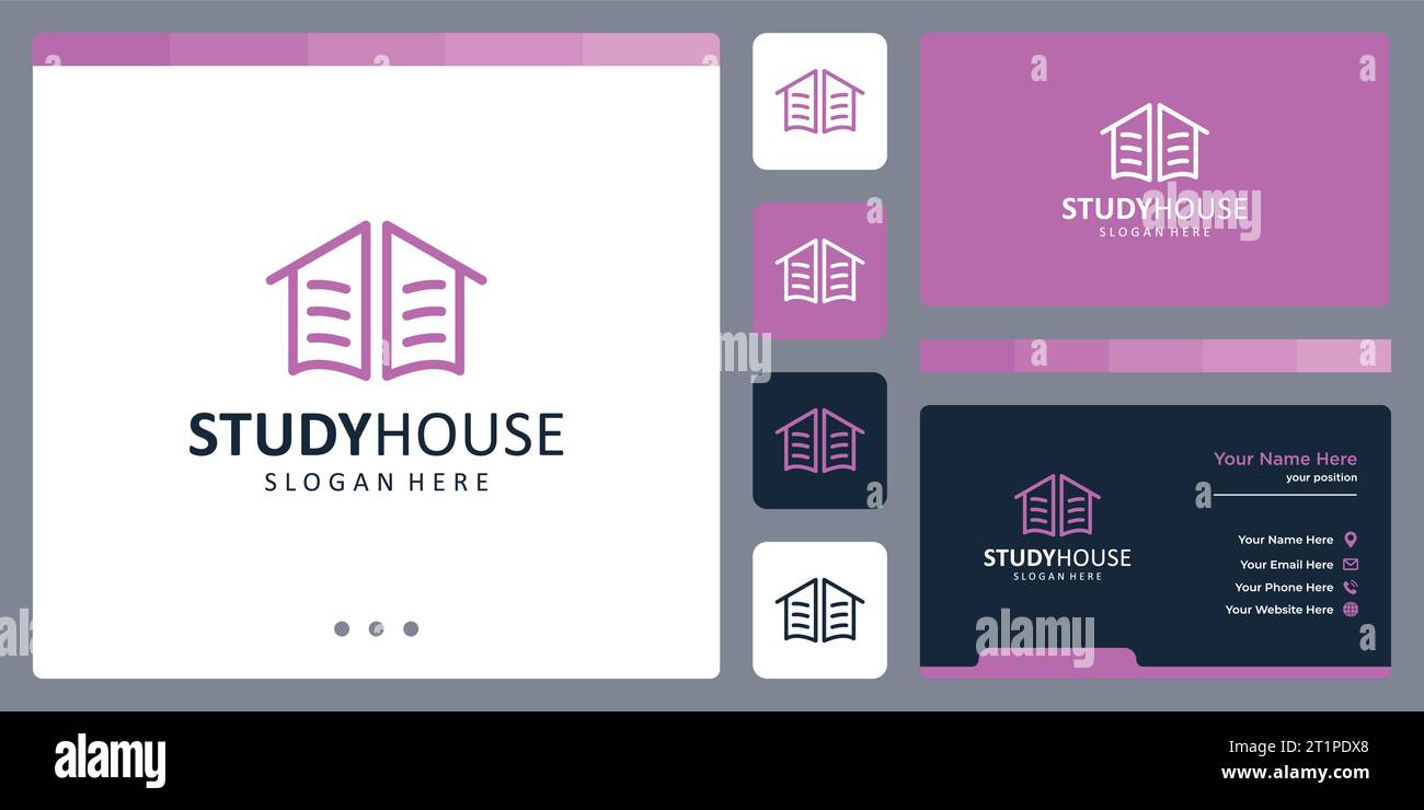 Inspiration for the shape of the house logo and the shape of the book ...