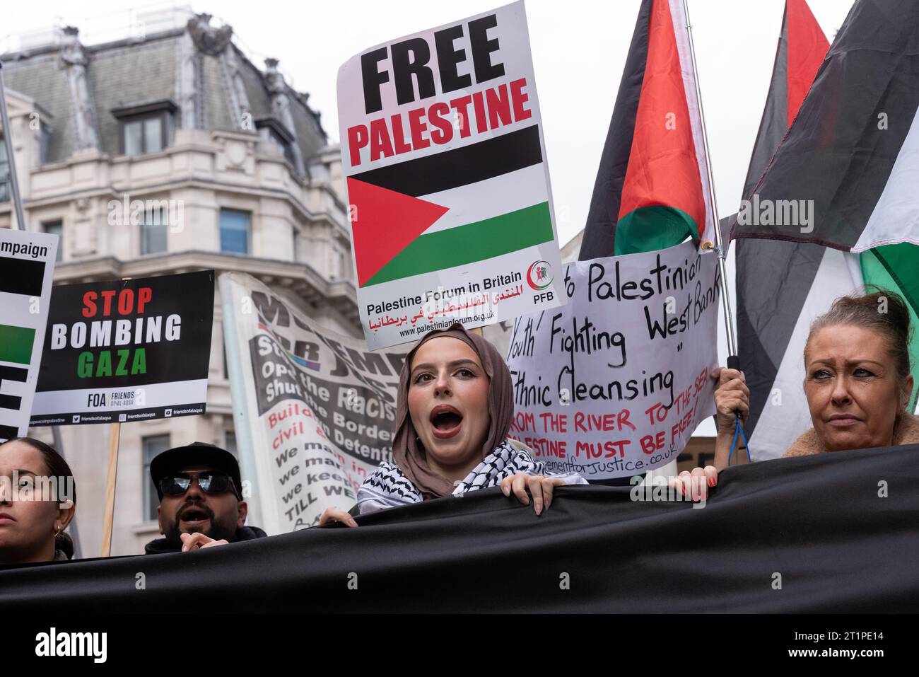 Protest for Palestine after escalation of military action in the Gaza ...