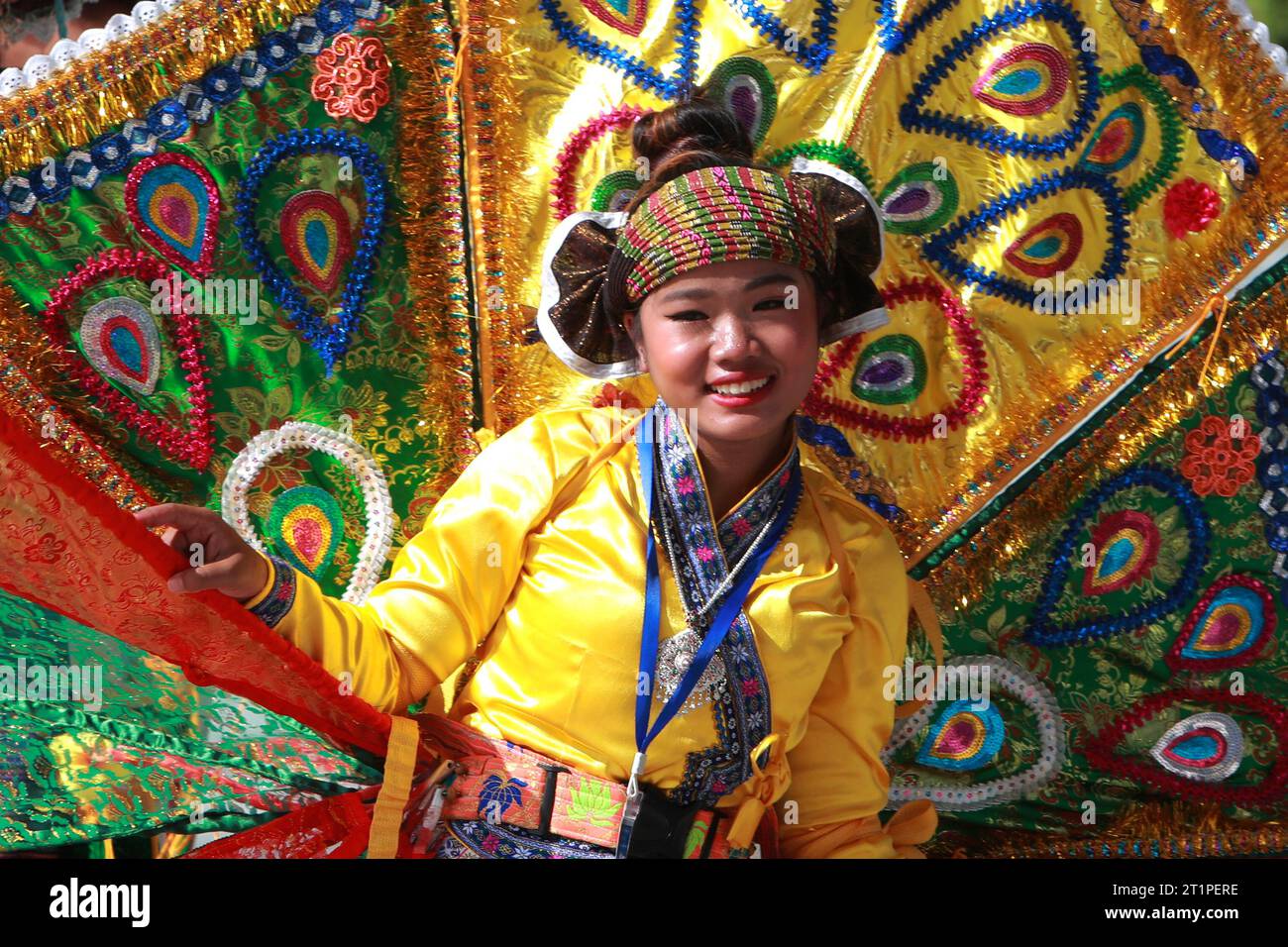 An ethnic Shan artist performs during a ceremony to mark the 8th ...
