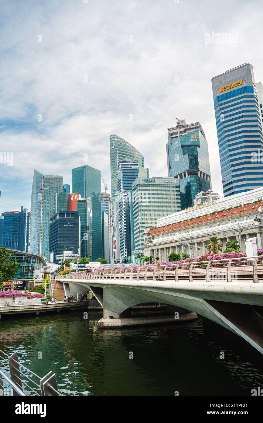 Singapore City Center Landmarks Stock Photo - Alamy