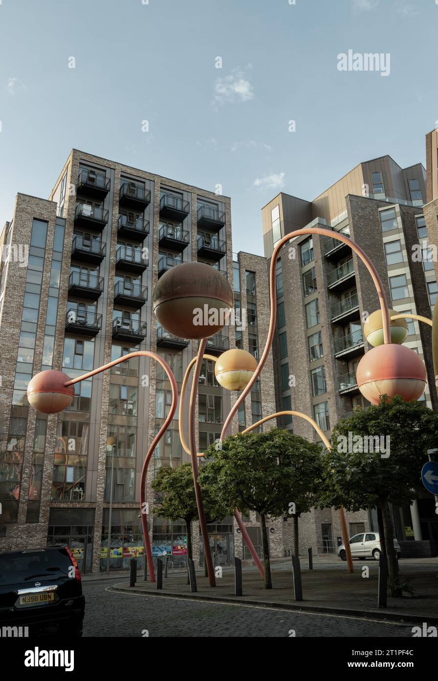 Liverpool, UK - Oct 09, 2023 - The penelope sculpture at Wolstenholme ...