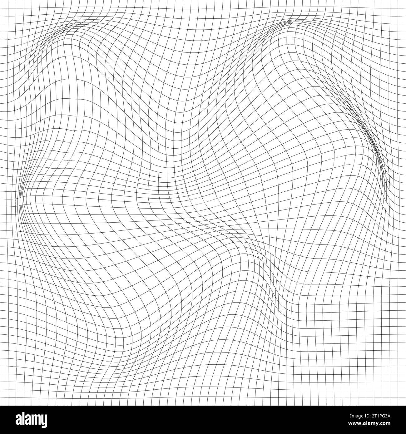 Abstract distorted wireframe wave curve hi-res stock photography and images - Alamy