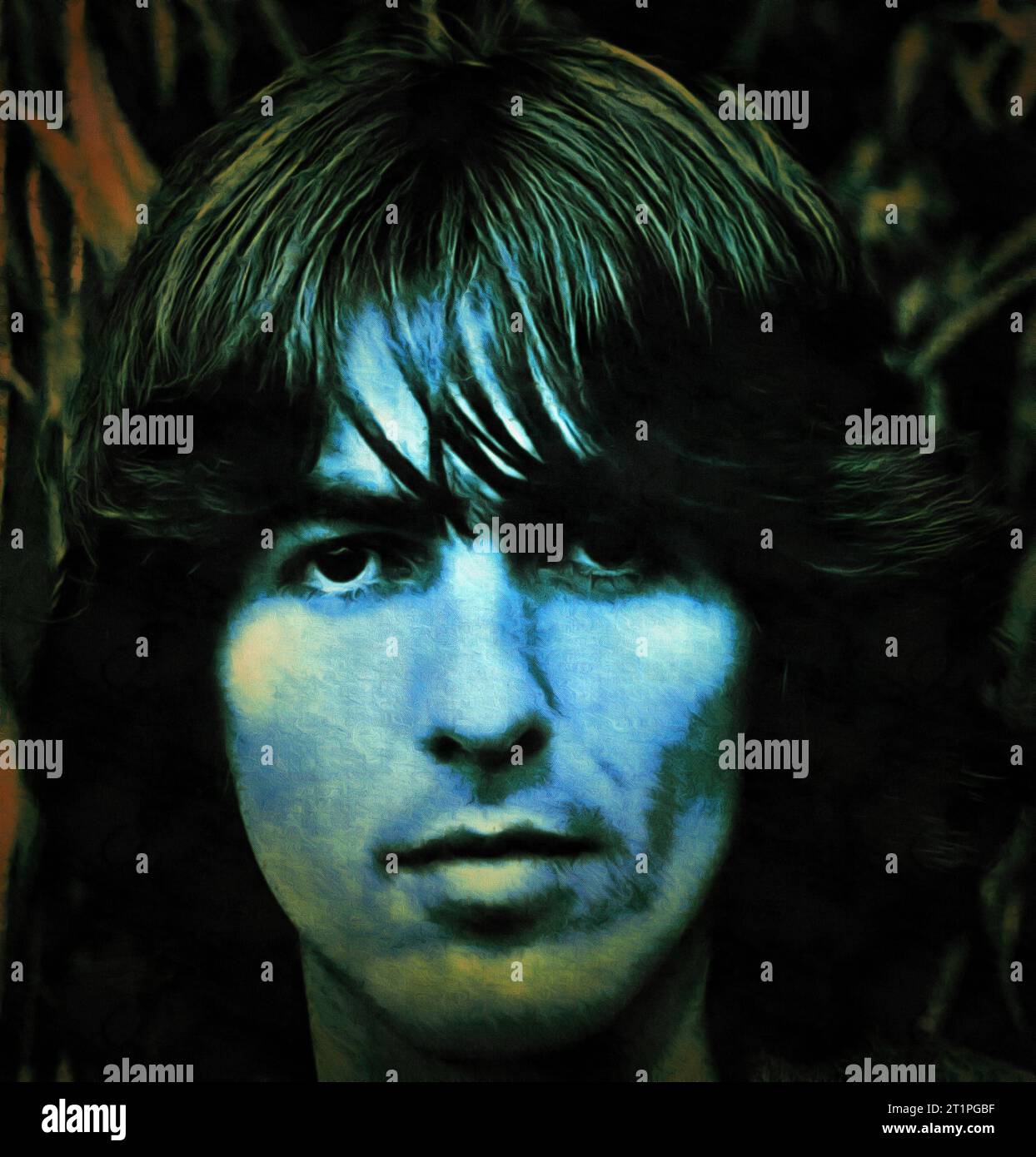 Illustrations Portrait Harrison George, British rock musician, singer ...