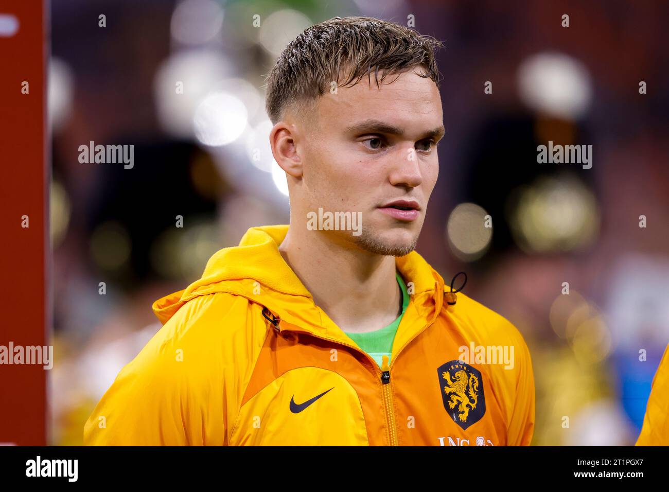 AMSTERDAM, NETHERLANDS - OCTOBER 13: goalkeeper Bart Verbruggen ...