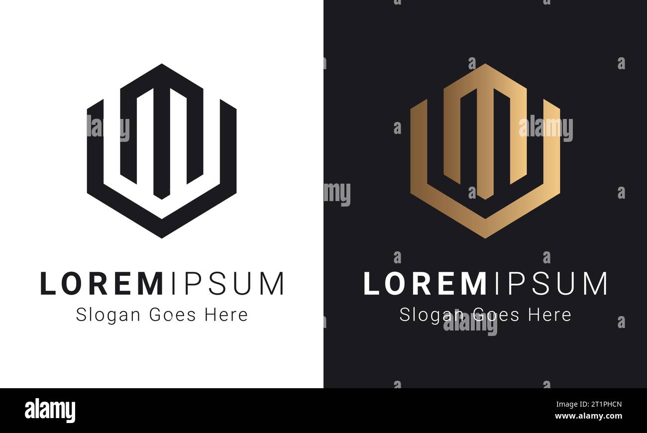 Luxury Initial MV or VM Monogram Text Letter Logo Design Stock Vector Image & Art - Alamy