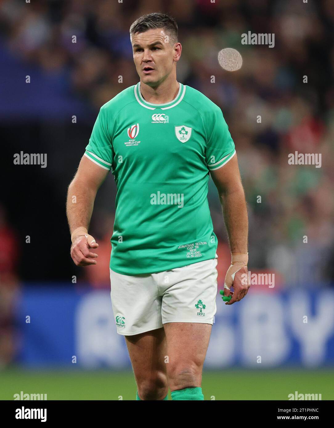 Paris, France. 15th Oct, 2023. Team Captain JOHNNY SEXTON of Ireland ...