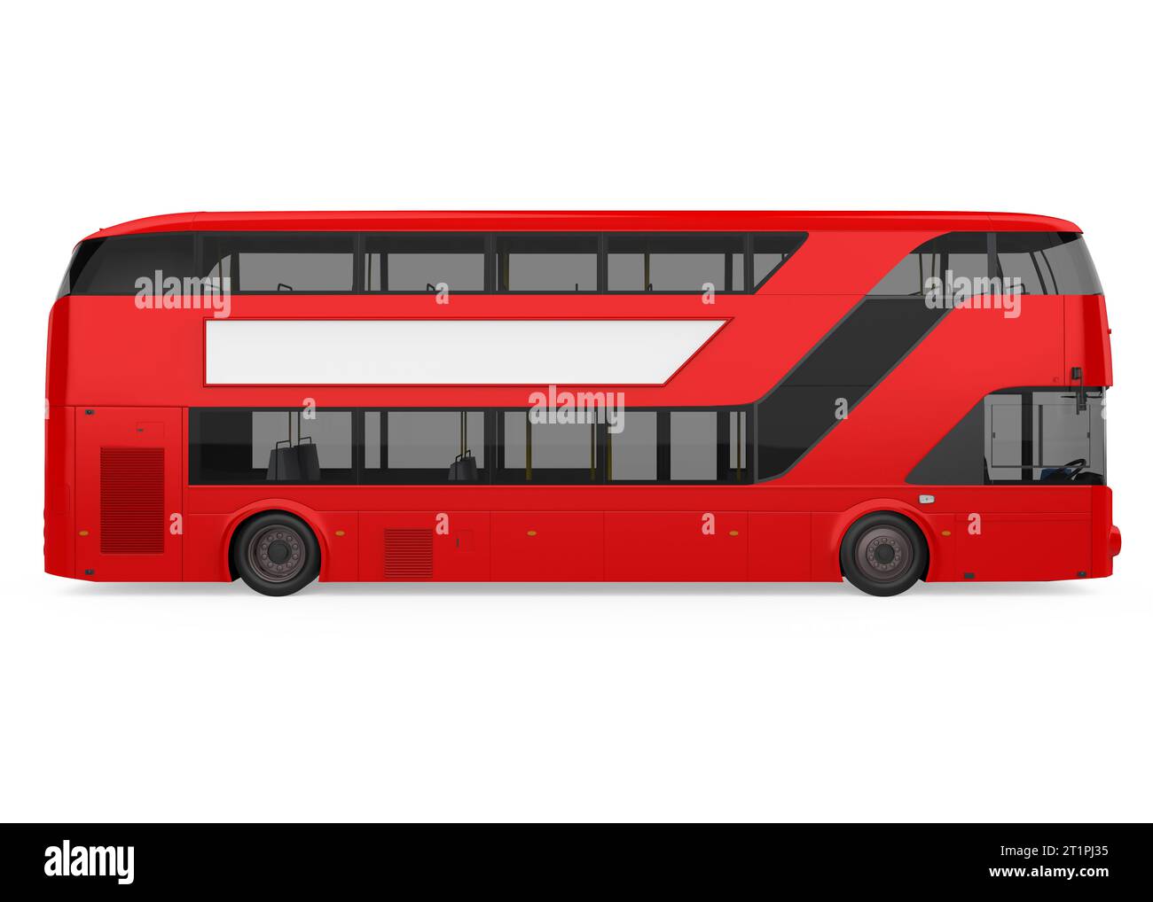 Double Decker Bus Isolated Stock Photo - Alamy