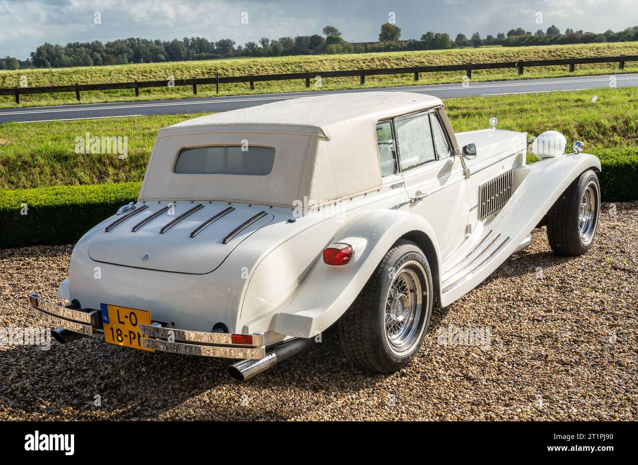 Brummen, The Netherlands, 14.10.2023, Retro car Clenet Coachworks ...